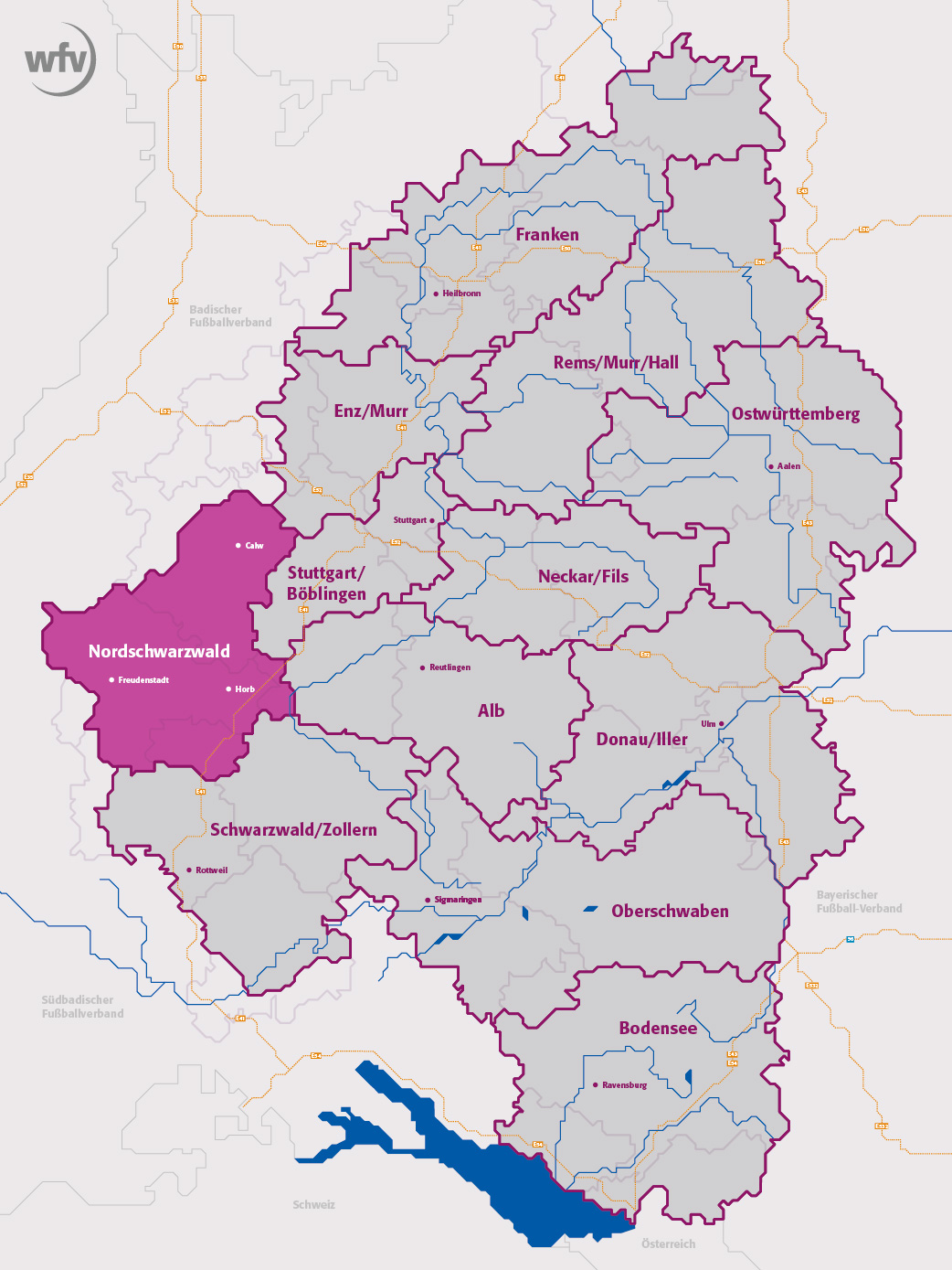 Bezirk Nordschwarzwald | Der Bezirk | wfv
